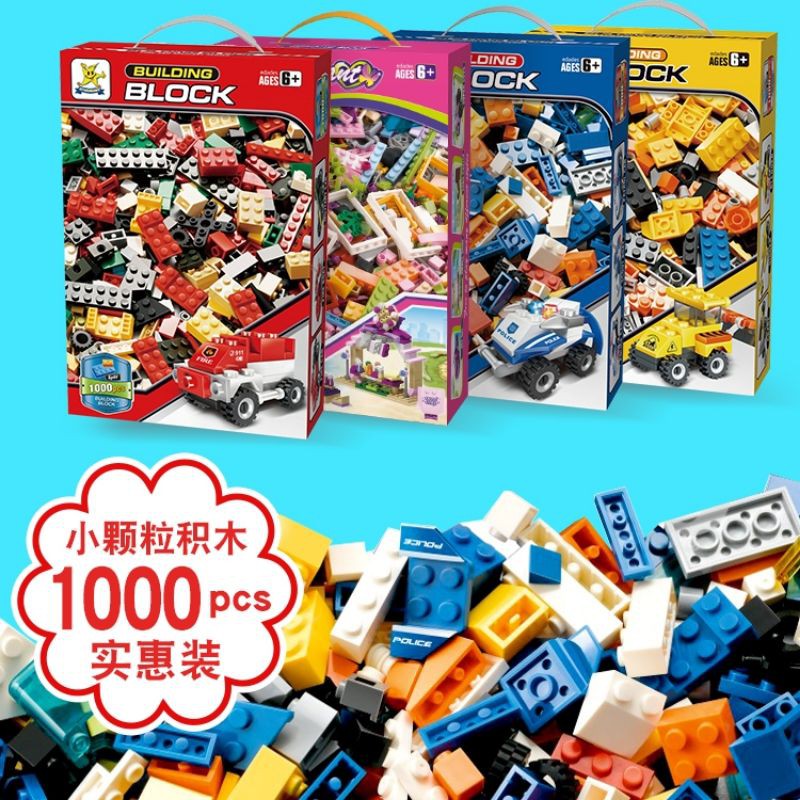 🍀Ready Stock🍀 LEGO Compatible 1000pcs DIY Building Blocks Bricks ...