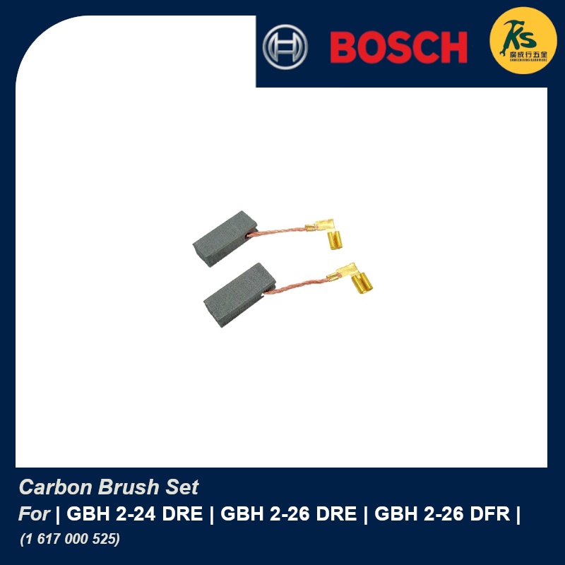 BOSCH Carbon Brush Set For GBH 2-24 DRE | GBH 2-26 DRE | GBH 2-26 DFR ...