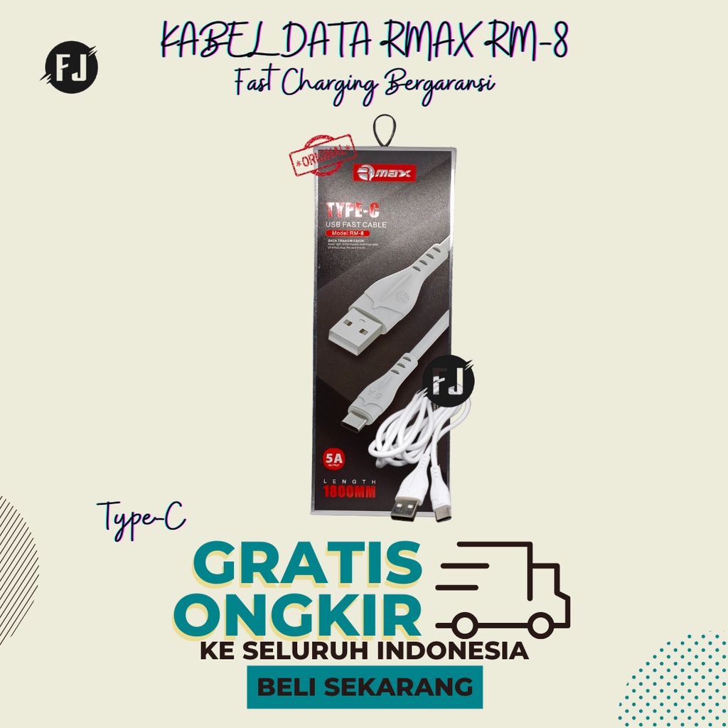 Original Rmax Rm-8 Type-C Fast Charging Guaranteed Data Cable | Shopee Malaysia