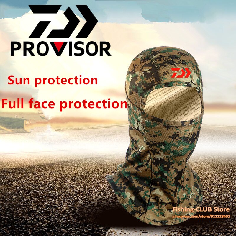 DAIWA Men's Camouflage Tactical Fishing Face Mask Cycling Face Shield ...