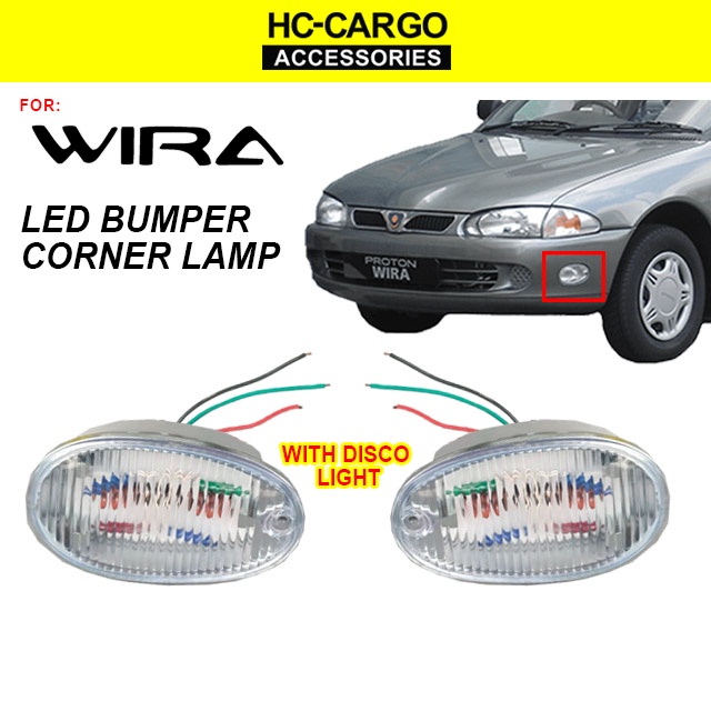Proton Wira LED Bumper Corner Lamp with disco light | Shopee Malaysia