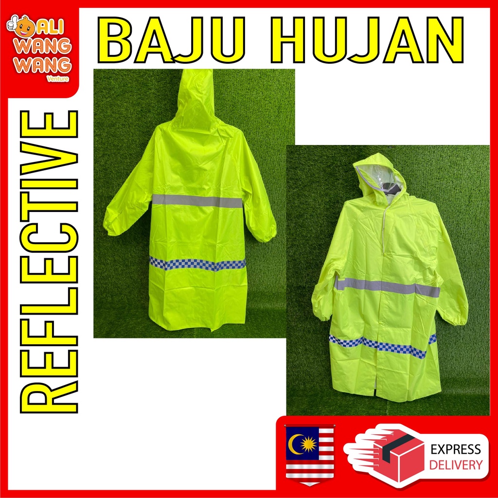 High Visibility Reflective Raincoat Building Construction Windproof ...