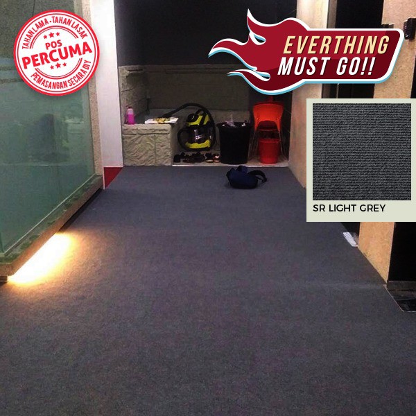 Super Ribbed 1.80MM Karpet Event Saiz 6.5ft x 82ft Booth Stage Expo ...