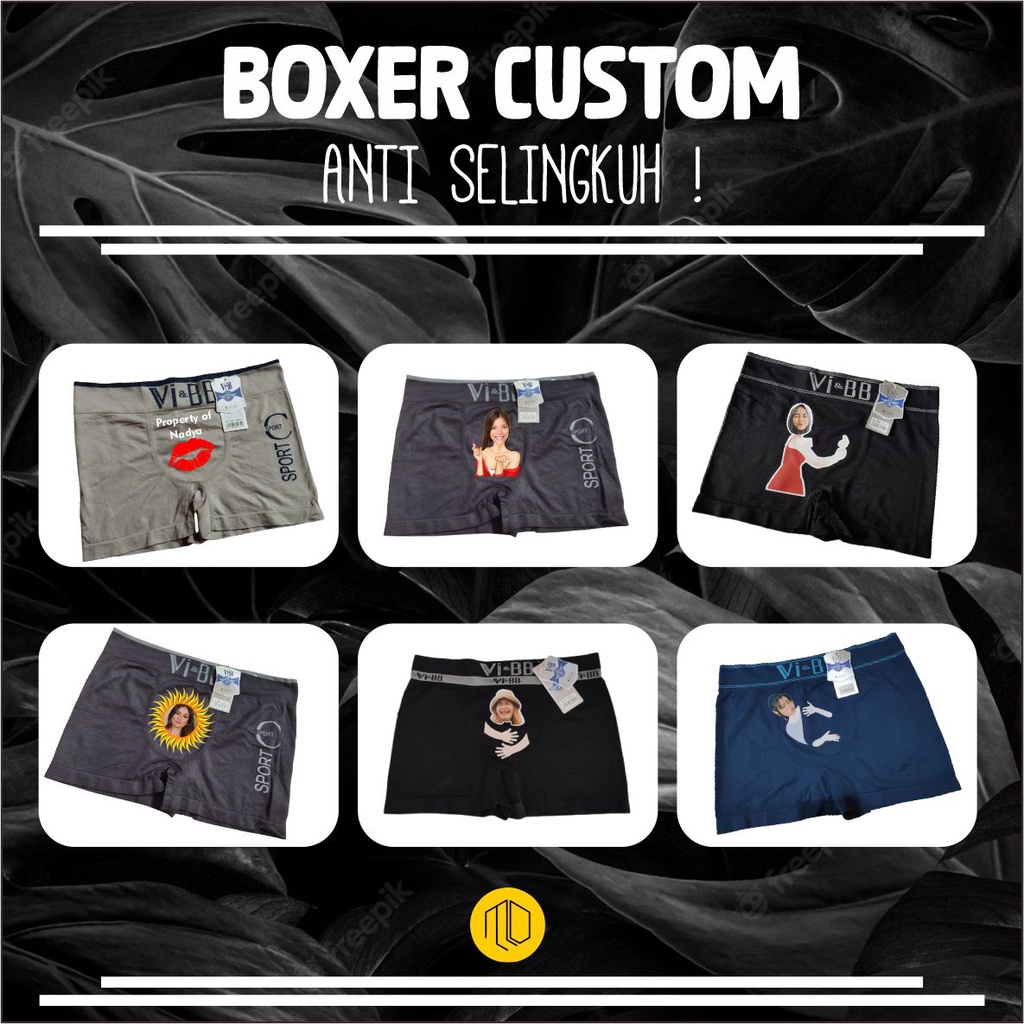 (FREE Box) CUSTOM BOXER UNIQUE ANTI-FROMING UNDERWEAR CUSTOM COLOR ...