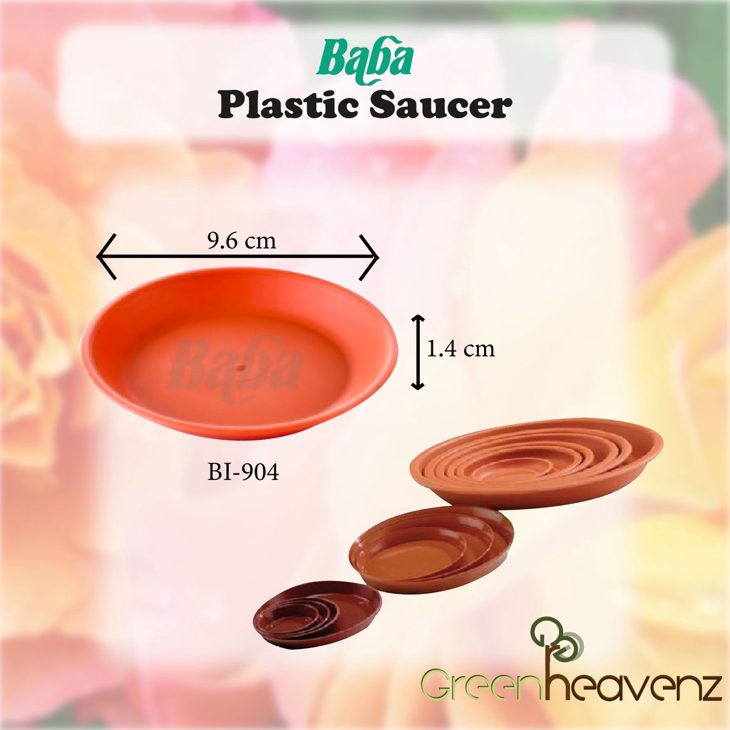 BABA BI-904 Plastic Pot Saucer Pasu Pinggan Plastik | Shopee Malaysia