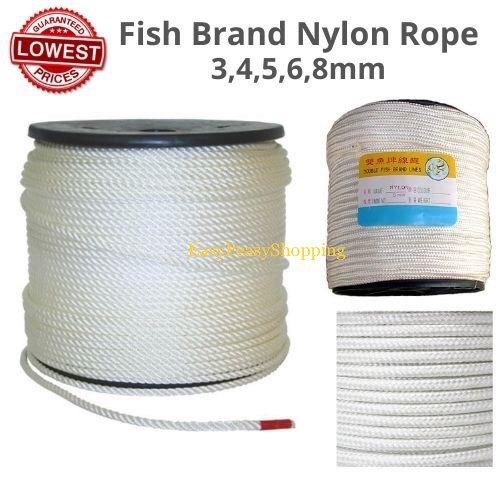 Fish Brand Solid Braid Nylon Rope /Tali Nylon /Tali Jala (READY STOCK) | Shopee Malaysia