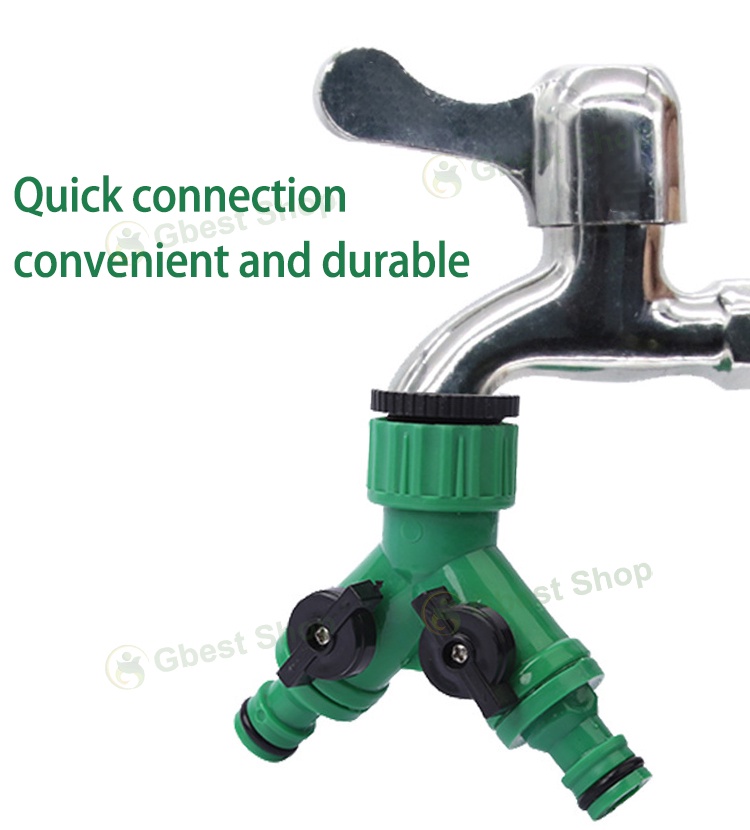 2 Way Connector Y Shape Water Pipe Hose Pipe Splitter Garden