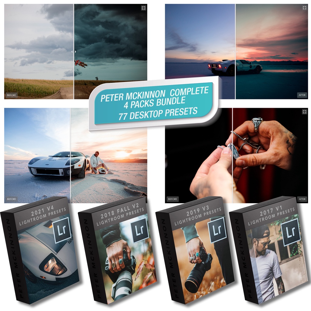 Peter Mckinnon complete 4 packs bundle V1-V4 - 77 DESKTOP Presets ...