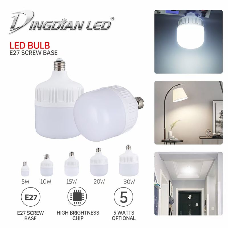 Led Bulb E27 5W 10W 15W 20W 30W Led Light Bulb Mentol Led | Shopee Malaysia