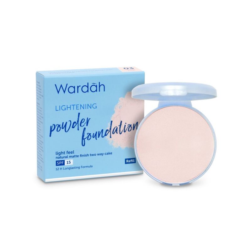 Wardah Refill Lightening Powder Foundation Light Feel Refil Wardah ...