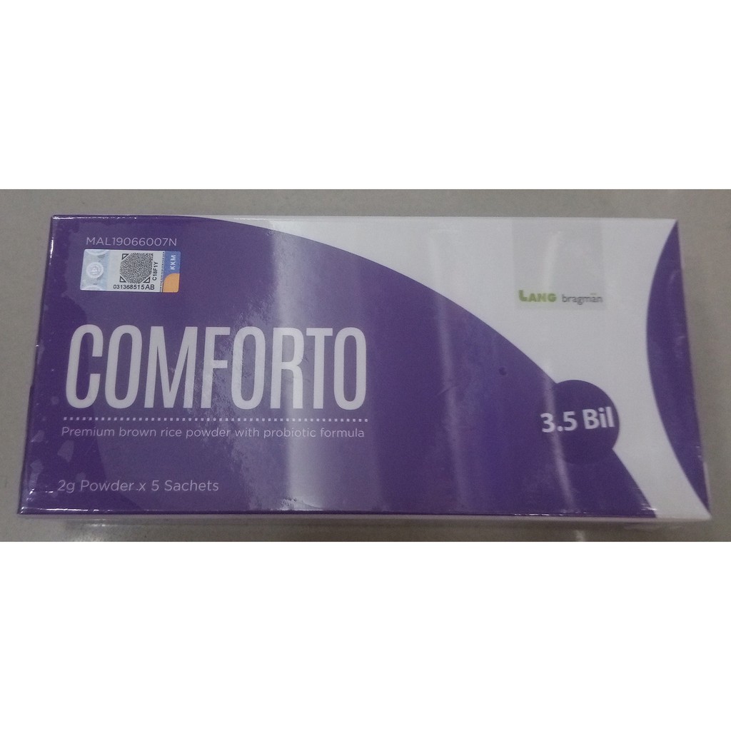 Lang Bragman Comforto 2g Powder Per Sachet, 5 Sachets Per Box ...
