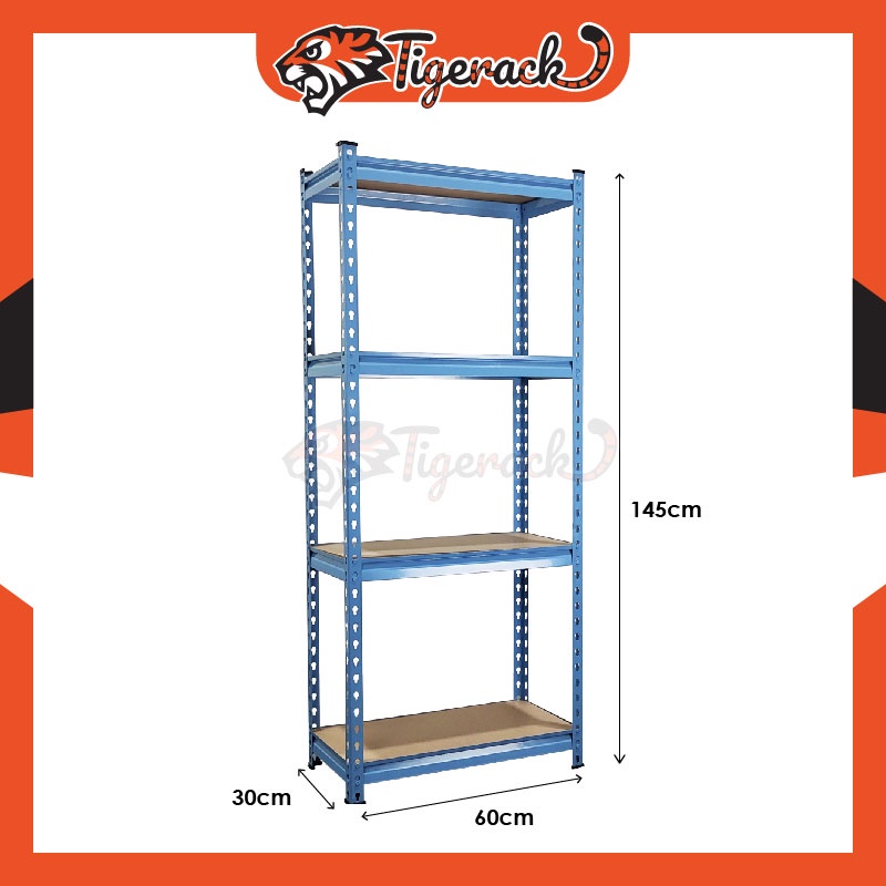 TIGERACK Rak Besi Bertingkat Rack Shelf Rak Dapur Storage Rack Rak Buku ...