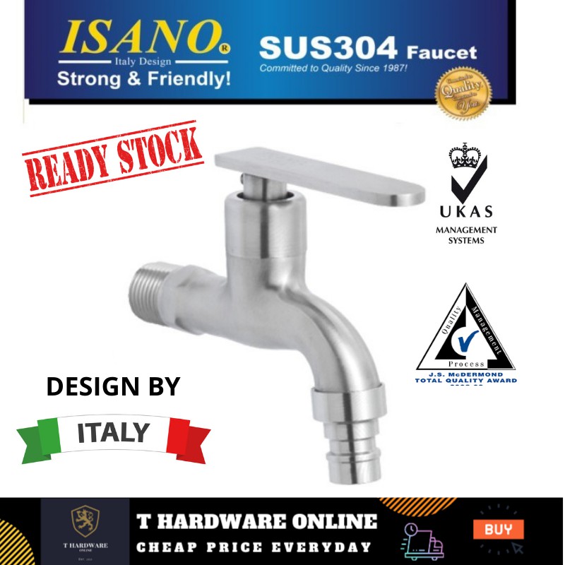 ISANO SUS304 Stainless Steel Wall Water Tap 1000BS | Shopee Malaysia