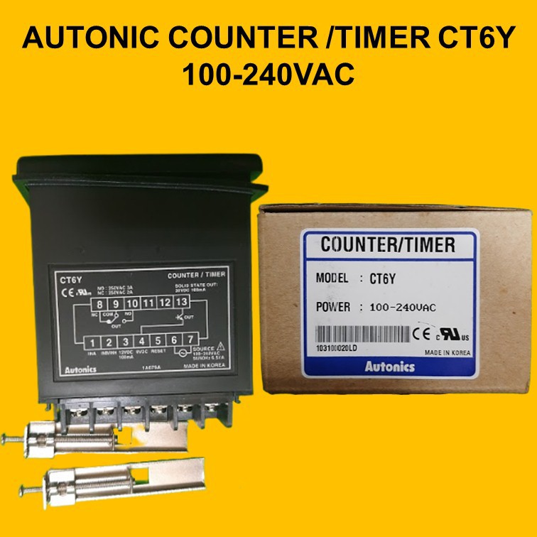 AUTONICS COUNTER /TIMER CT6Y 240VAC | Shopee Malaysia