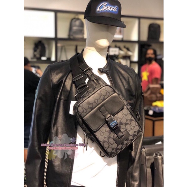 Coach Track Slingpack In Signature Canvas | Shopee Malaysia