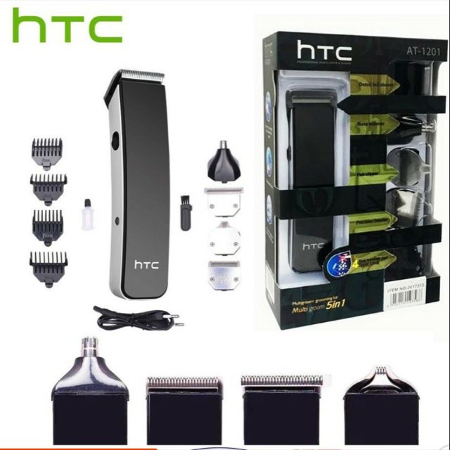 HTC AT 1201 - 5 in 1 Hair Clipper (Cordless) | Shopee Malaysia