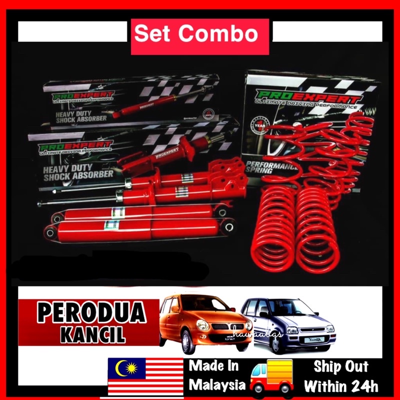 (SALE)SET COMBO SPRING SPORT & ABSORBER H.DUTY PROEXPERT 😱 MYVI ...