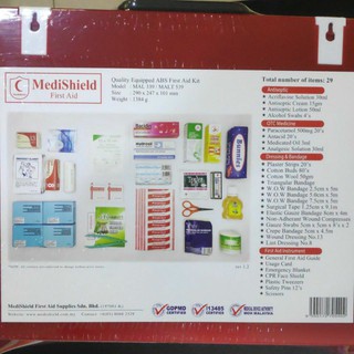 MediShield First Aid Kit Equipped MAL 339 | Shopee Malaysia