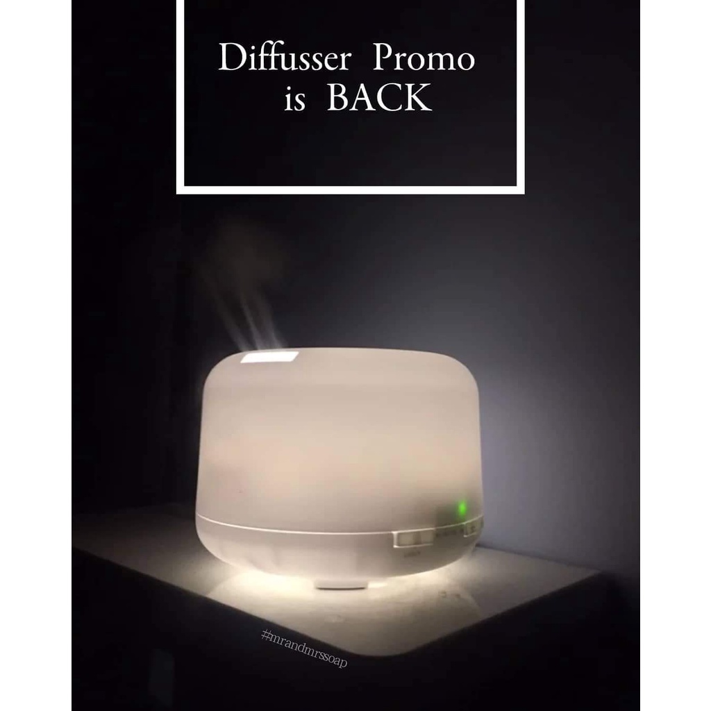 500ML Air Diffuser for Warm Air Purifier with Humidifiers Essential Oil ...