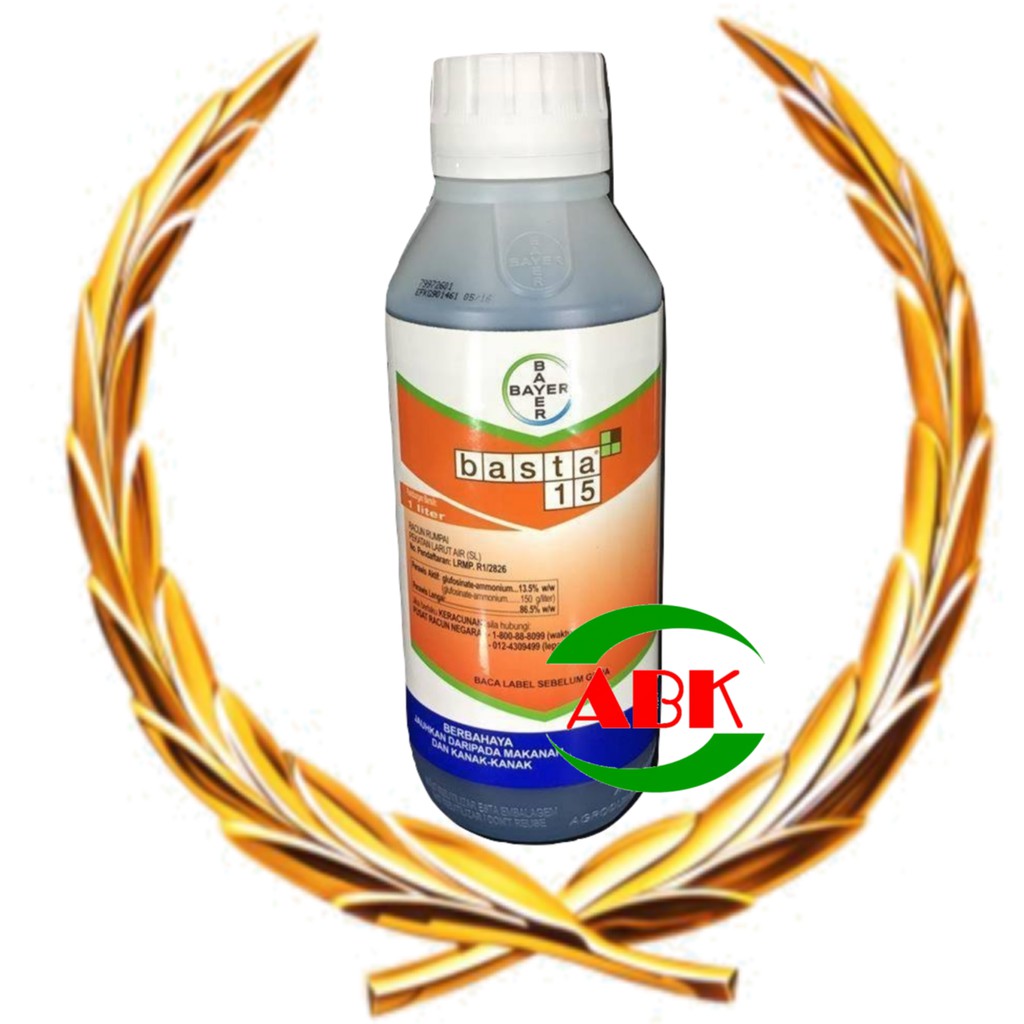 [OFFICIAL SELLER] BAYER BASTA 15 (1LITER) (RUMPUT/RUMPAI) 100% ORIGINAL ...