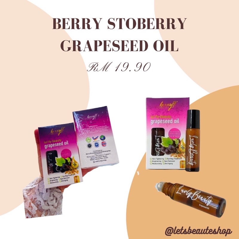 Berry Stoberry Grapeseed Oil 💯 Original | Shopee Malaysia