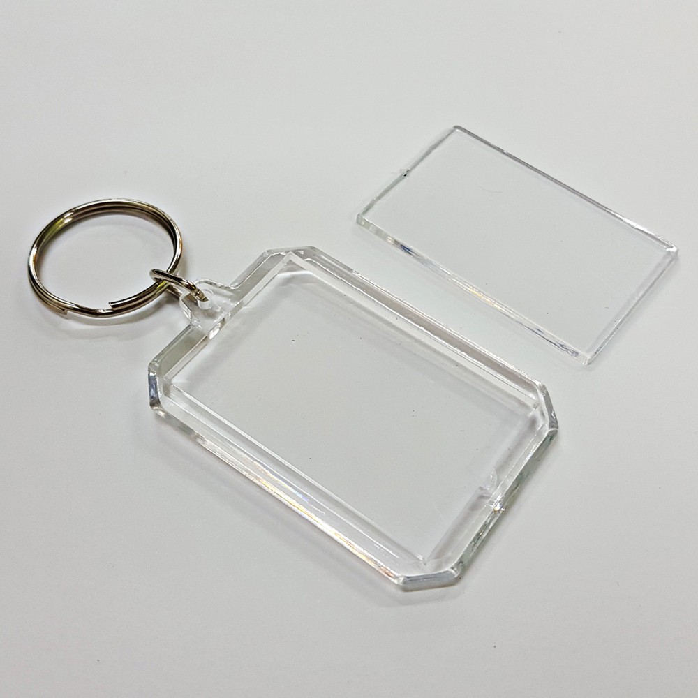 Acrylic Keychain Rectangular octagonal 50pcs / 100pcs/Pack | Shopee ...