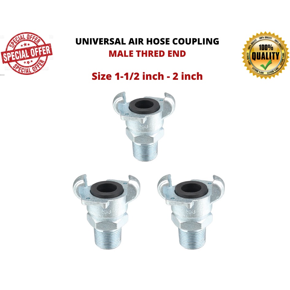 [READY STOCK-KL] Universal Air Hose Coupling ( 1-1/2 Inch & 2 Inch Size ...