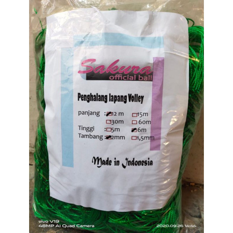 (12 X 6 meters) Football and Futsal Volleyball Court Fence Net 2 mm ...