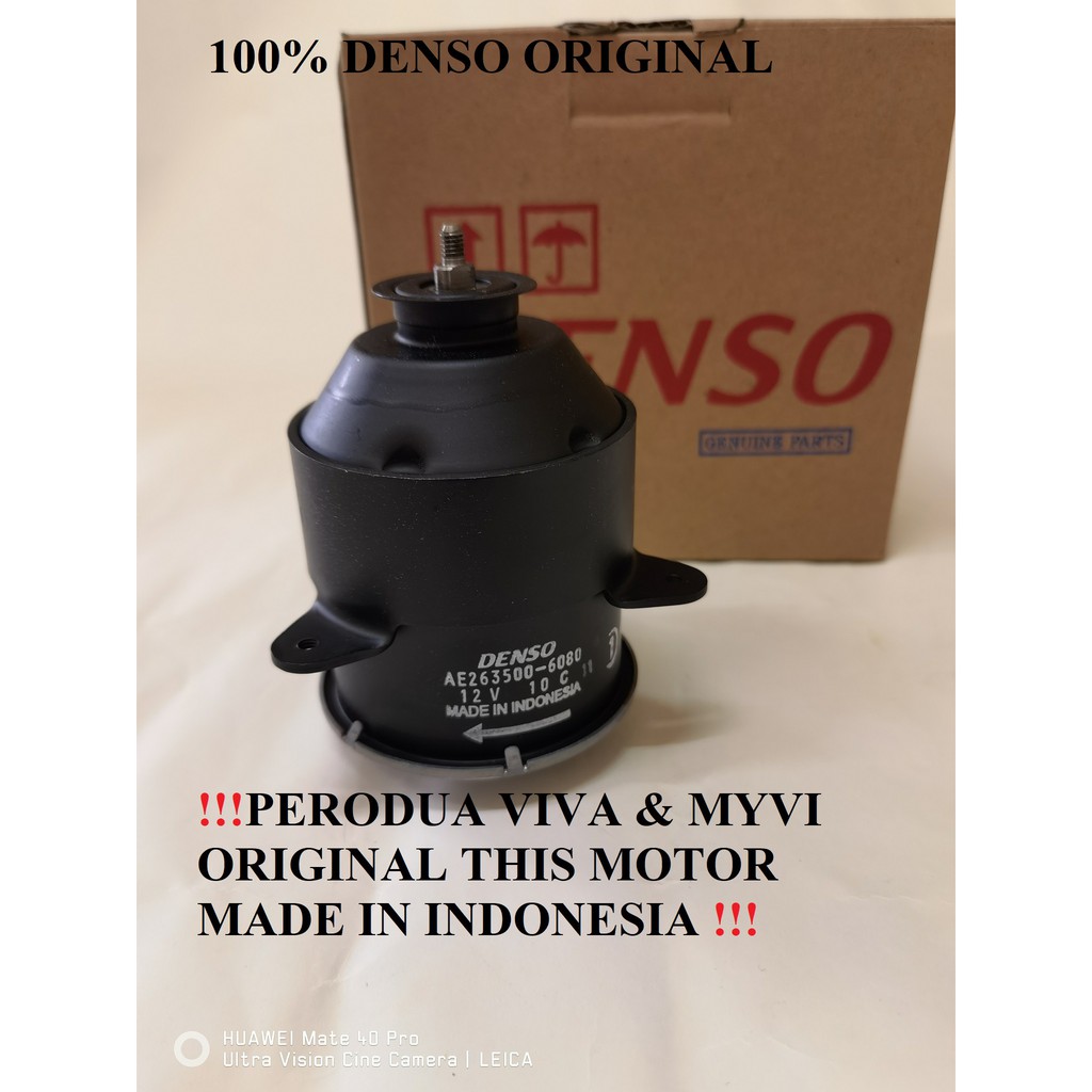 (100% Original) DENSO Radiator Fan Motor - Perodua Myvi 2005-2011 ...