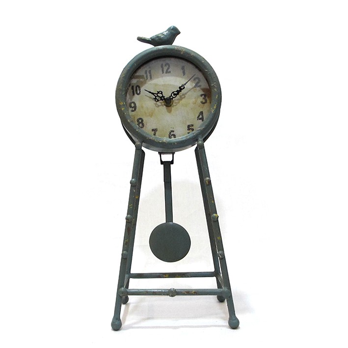 Retro Style Iron Desk Pendulum Clock | Shopee Malaysia