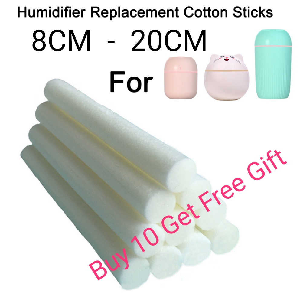 VU 🎁 Humidifier Cotton Filter Refill Sponge Rod Stick Cotton stick 80MM ...