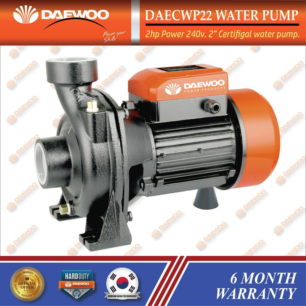 DAEWOO DAECWP22 centrifugal water pump 240V 370w max flow 200 L/min ...
