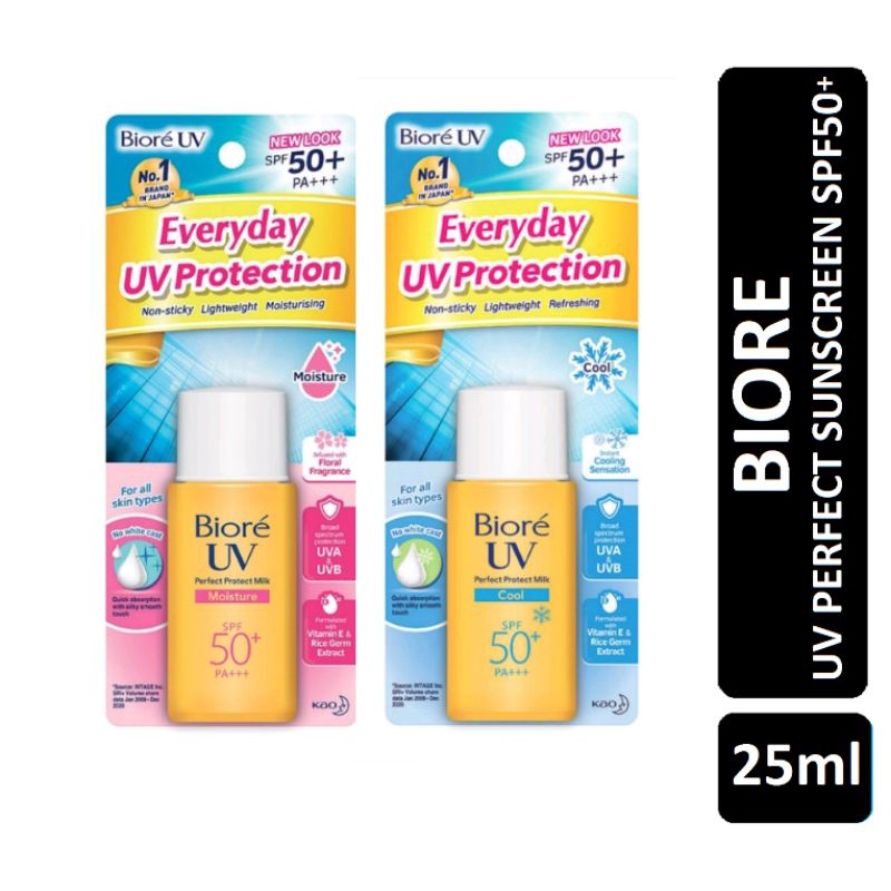 [NEW PROMO] Biore UV Perfect Milk Protect Daily Sunscreen SPF50+ (25ml ...