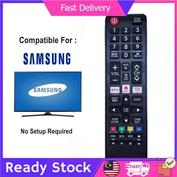 Samsung Tv Lcd Led 3D Remote Control | Shopee Malaysia