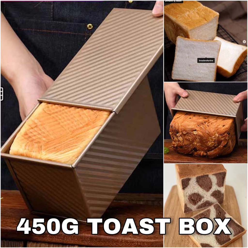 HOT_ Toast Box Non-Stick Chefmade Loaf Pan Tin Pullman Boxtray Bread ...