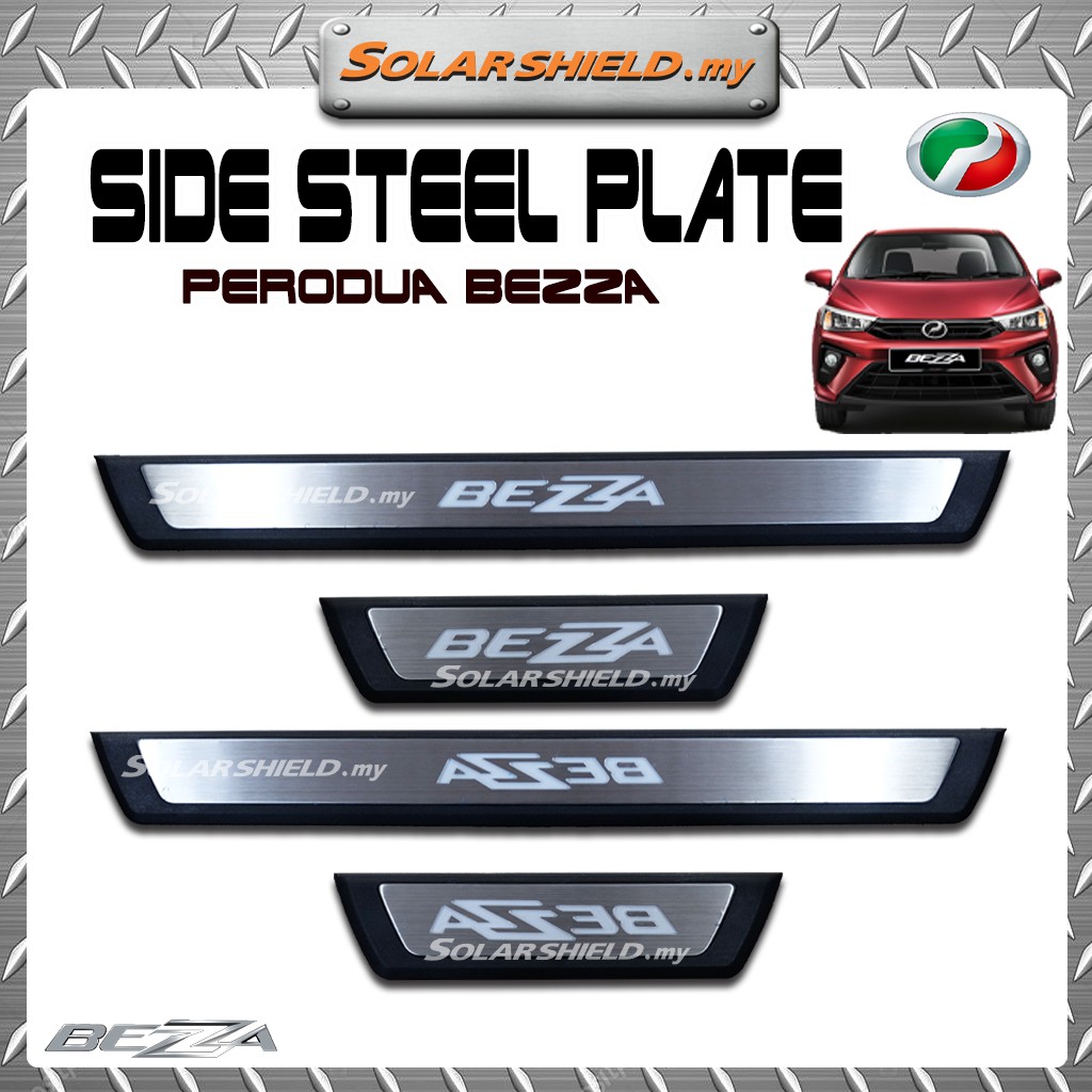 Perodua Bezza Side SILL Plate/Door Side Step With LED (4pcs/set ...