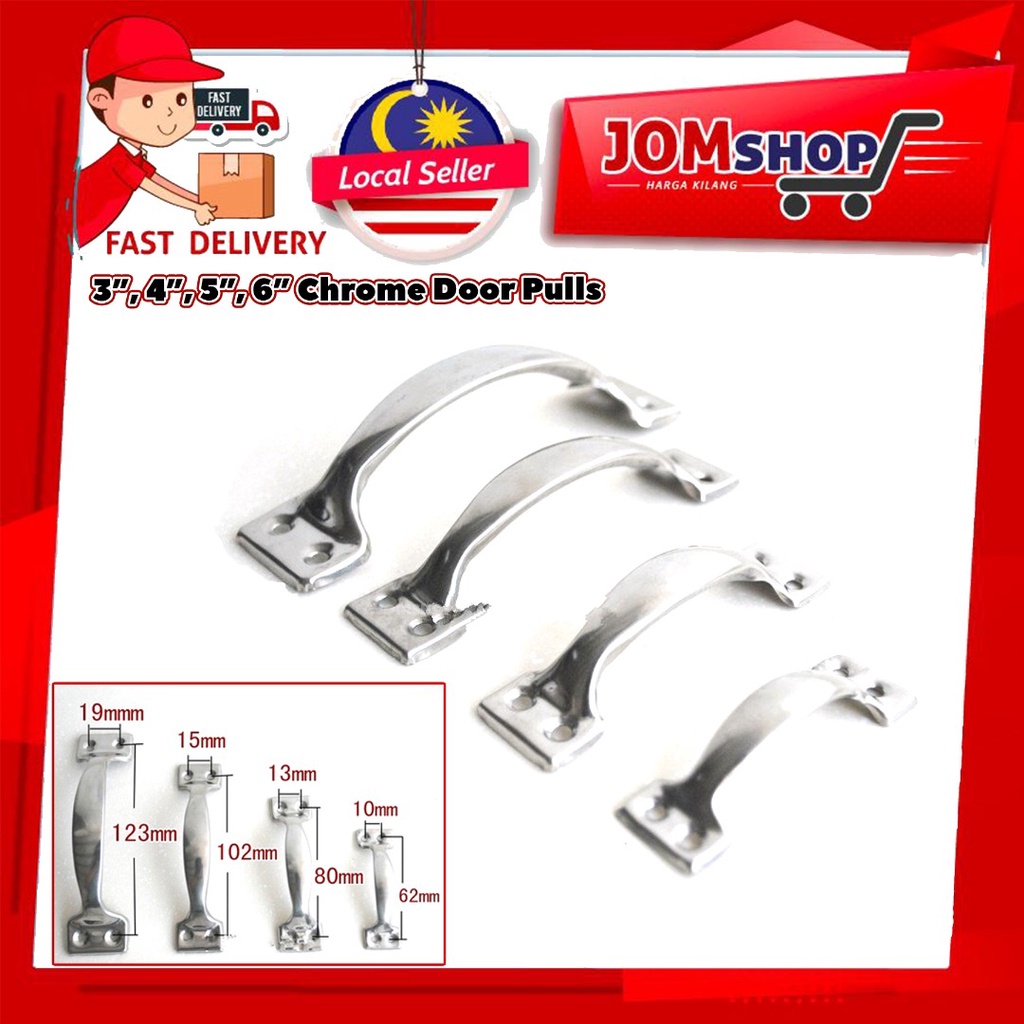 Chrome Plate Door Pull Handle / Pemegang Pintu/Kitchen Cabinet Handle ...