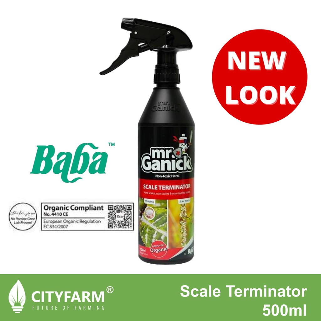 Baba Mr Ganick Scale Terminator (500ML) Organic Pesticide for Aphids ...