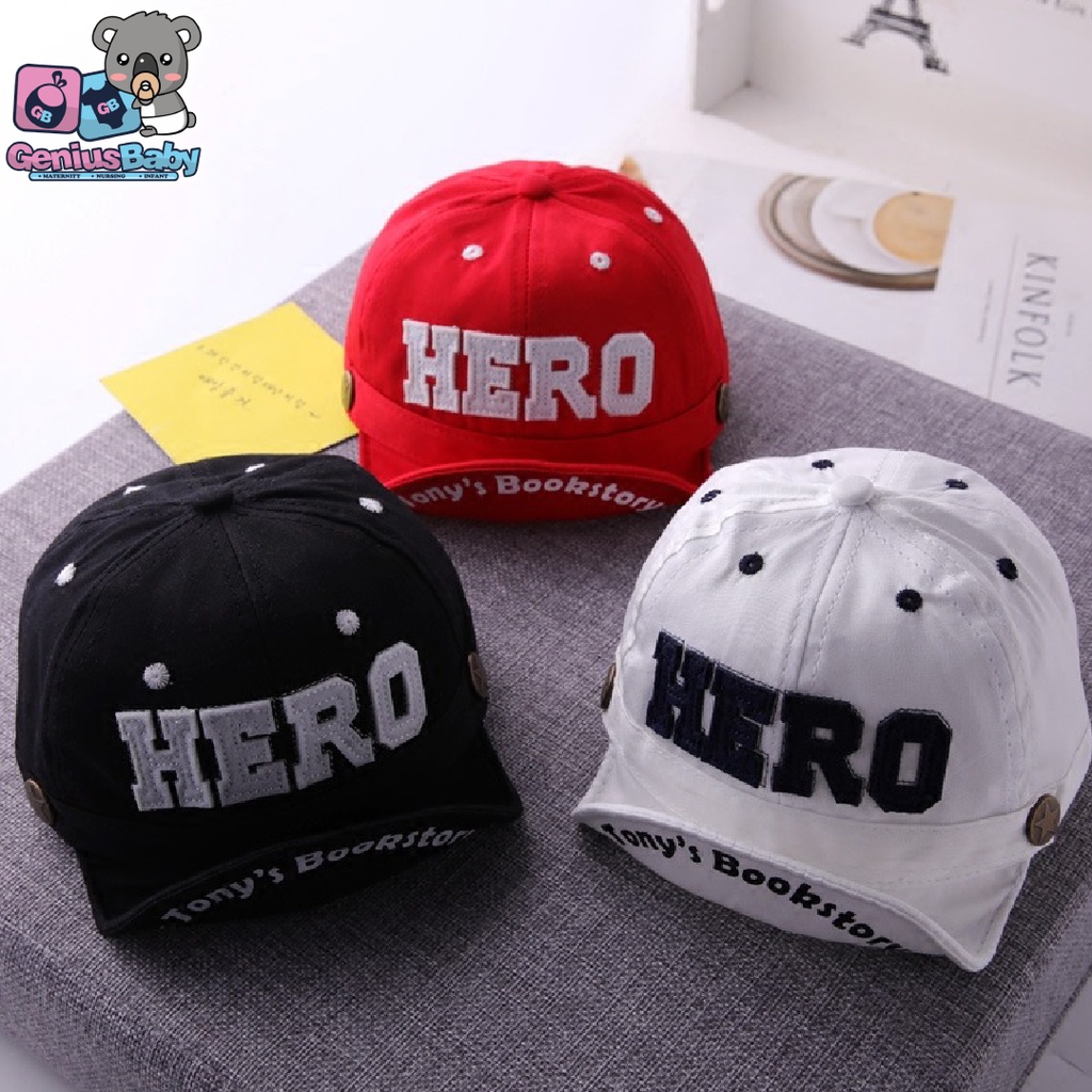 [ Genius Baby House ] Baby hat Topi Baby , hero word, 46-48cm, H1359 ...