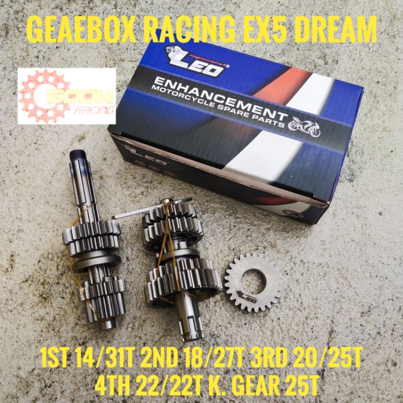 EX5 GEARBOX LEO RACING HONDA EX5 DREAM FULL SET | Shopee Malaysia