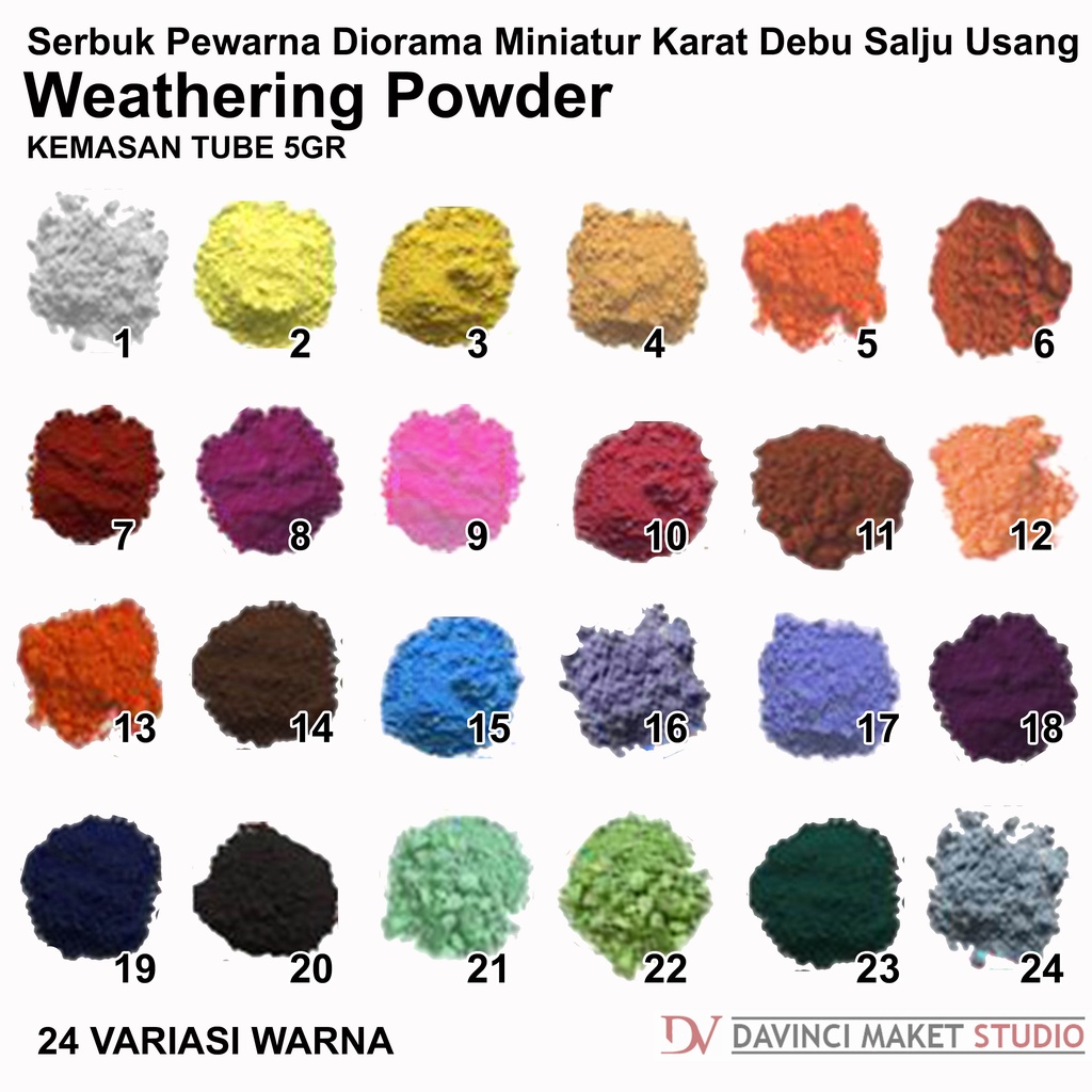 Weathering Powder Miniature Diorama Additional Effect Coloring Powder ...