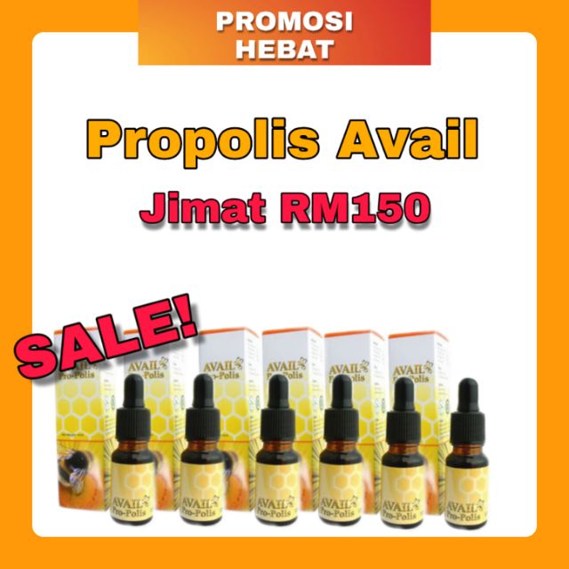 PROPOLIS AVAIL ACTIVE 100% PURE - 6BOTOL | Shopee Malaysia