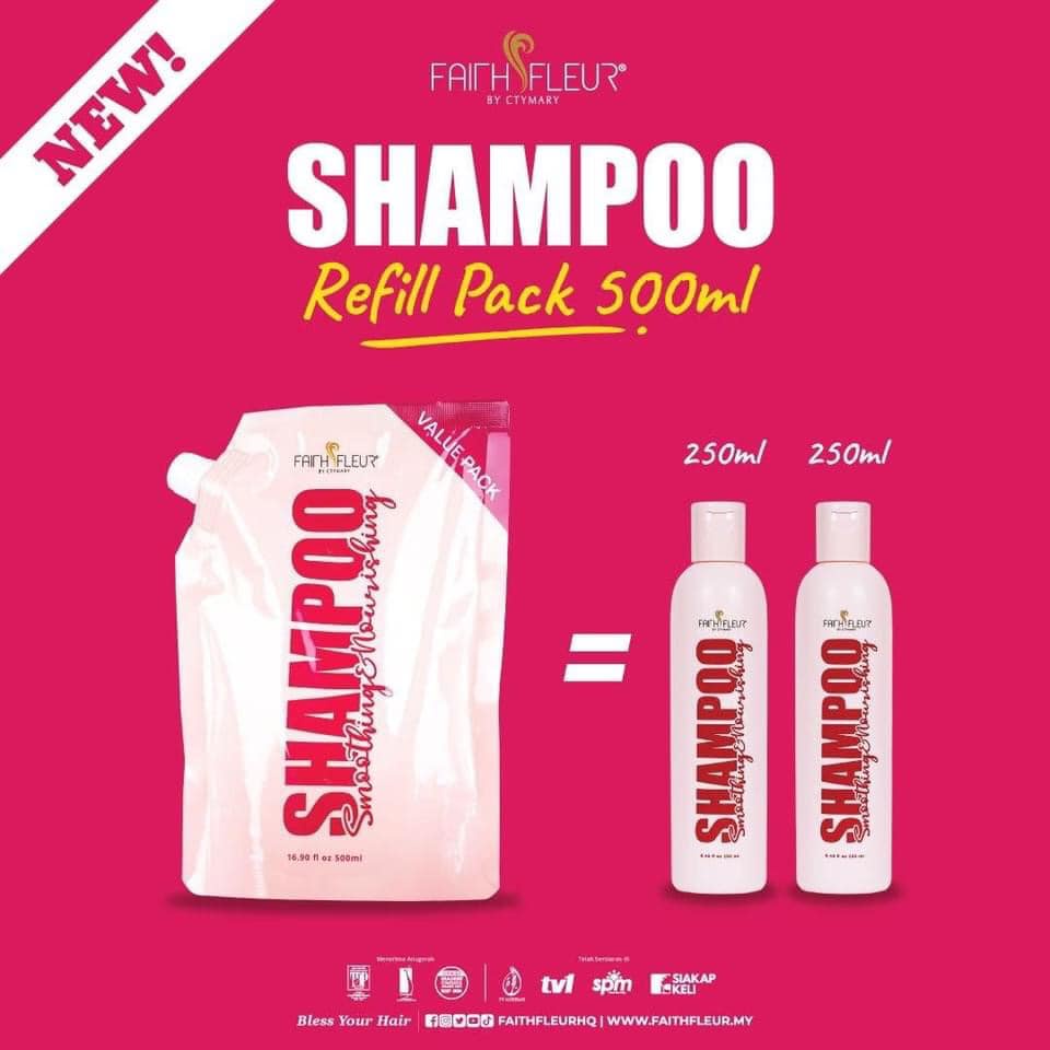 🔥READY STOCK🔥 FAITH FLEUR REFILL SHAMPOO HAIR LOSS ( 500ML ) | Shopee ...