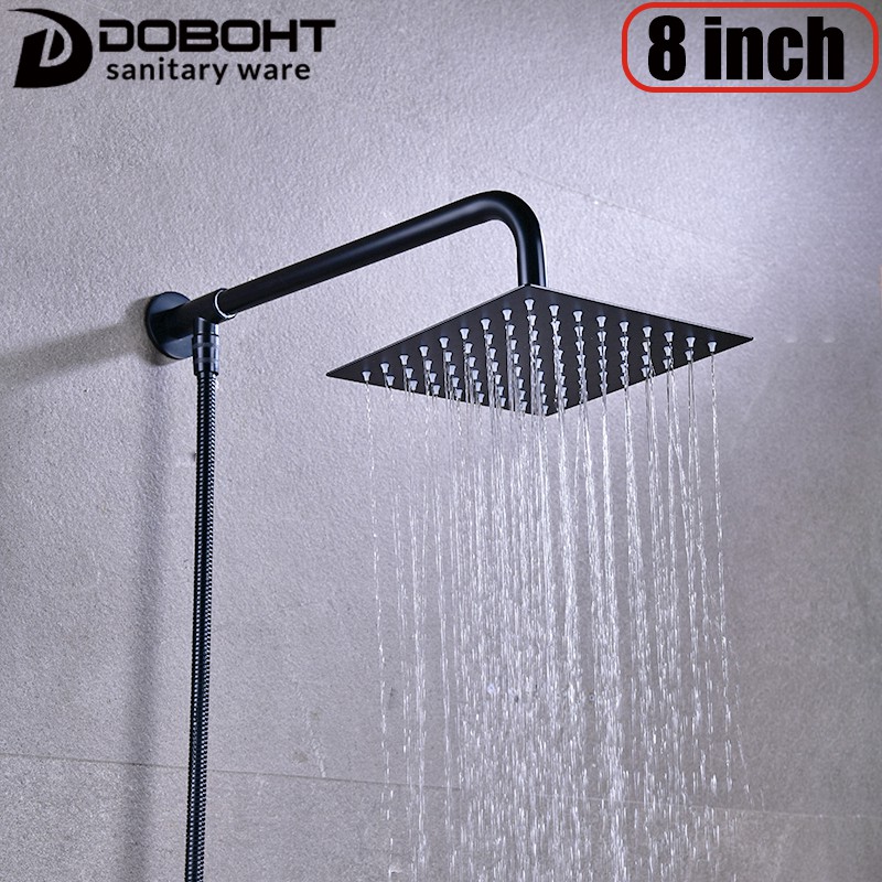 DOBOHT Bathroom Home Shower Set include 8 inch Stainless Steel Shower ...