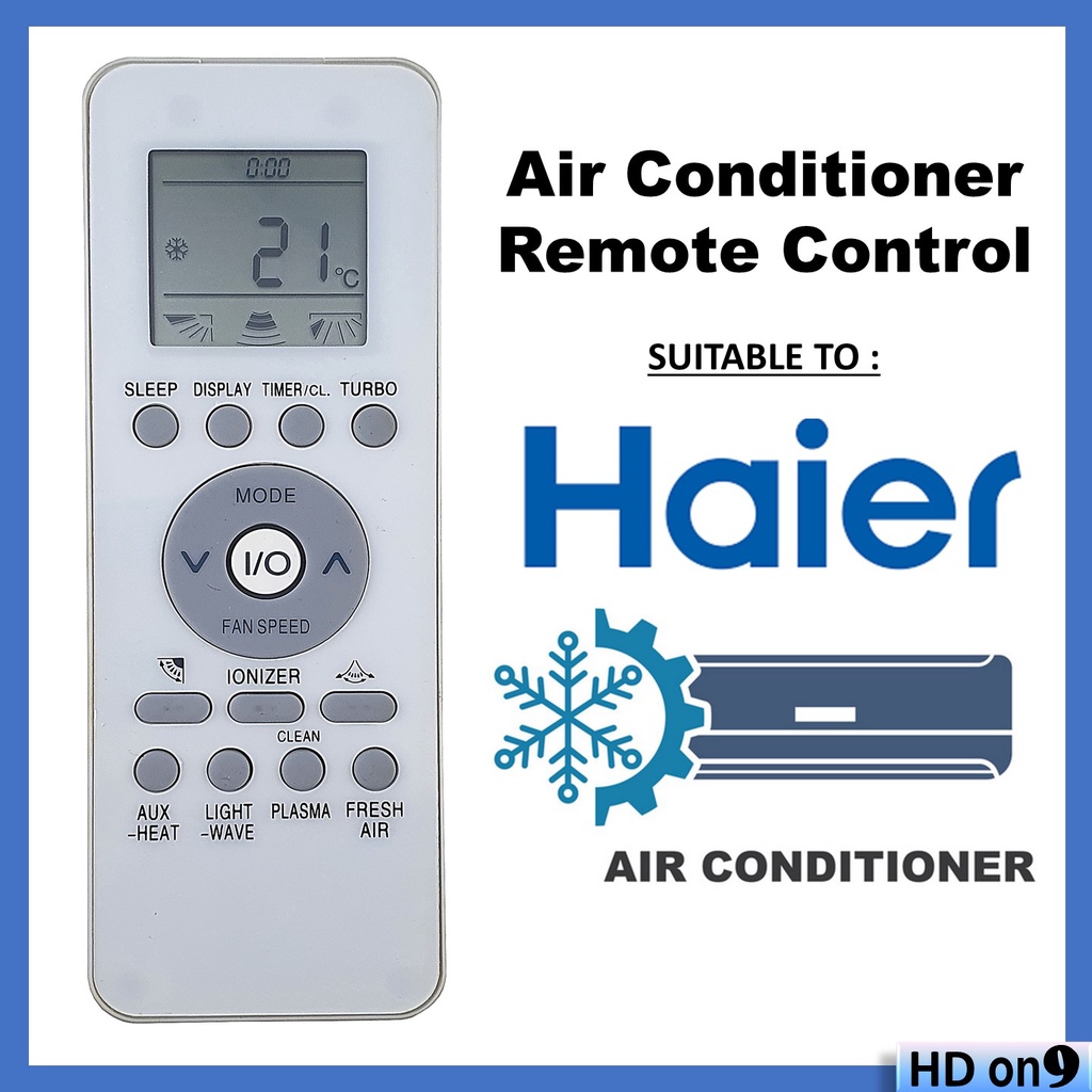 HAIER Air Conditioner Aircond Remote Control Replacement (GZ-39GB ...