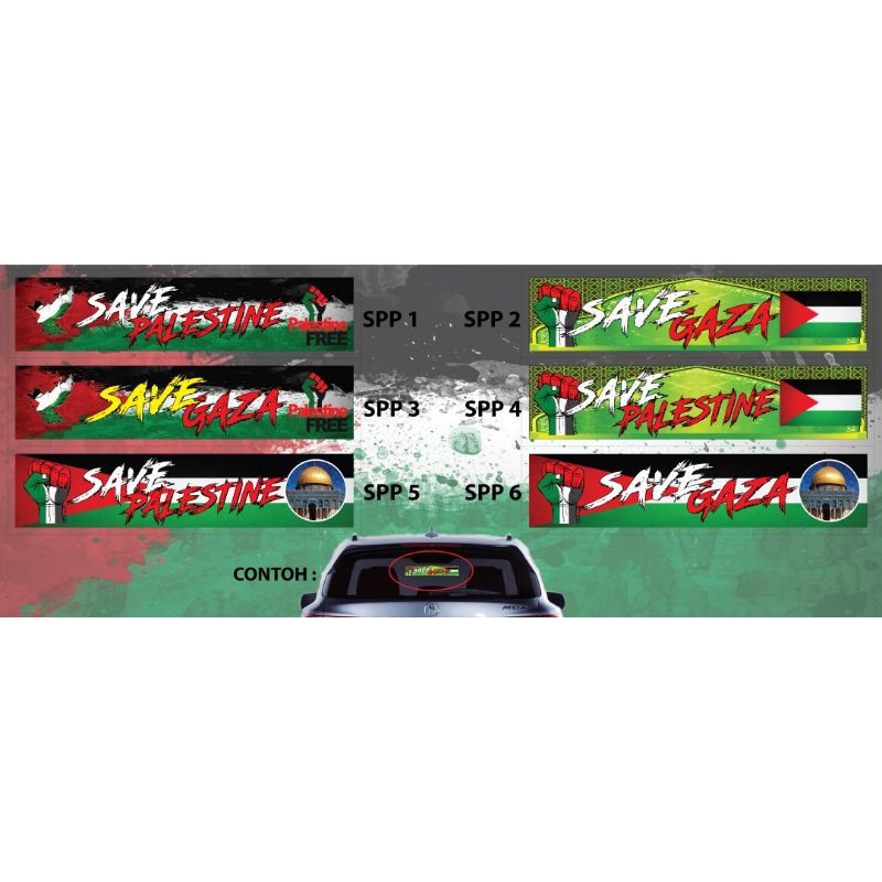car roadtax sticker Palestine/gaza sticker roadtax panjang | Shopee ...