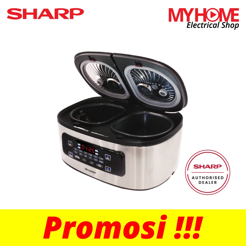 SHARP KNW509SL 1.8L (0.9L x 2) TWIN COOKER | Shopee Malaysia