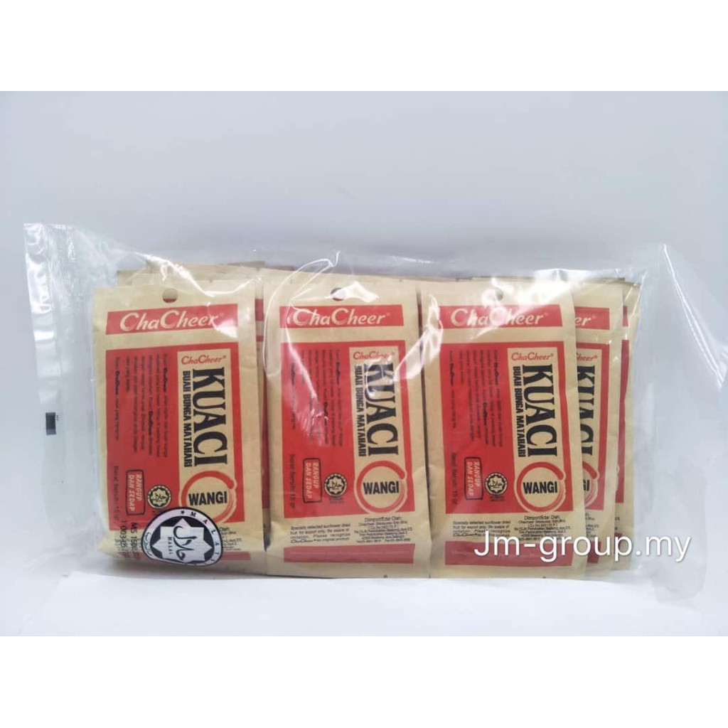 CHACHEER KUACI SUNFLOWER SEEDS 15Gg X 20 PACKS ( Ready Stock ) | Shopee ...