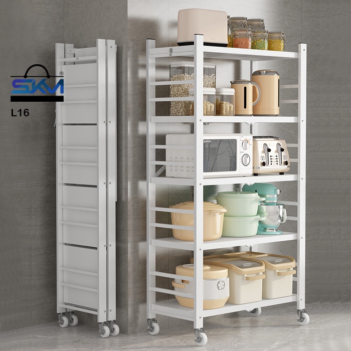 Upgraded Version SKM Foldable Rak Penyimpanan With Wheel For Living ...