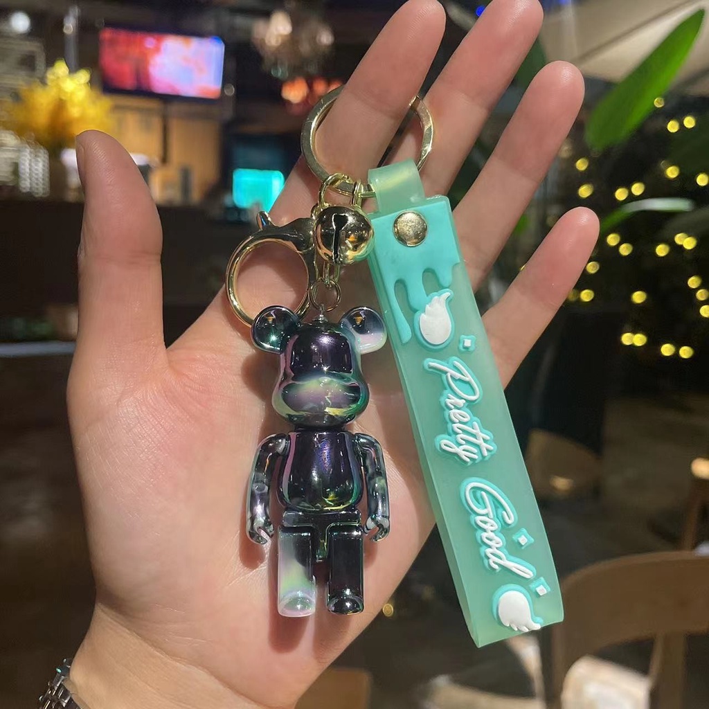 Colorful Cartoon Bearbrick Gloomy Bear Keychain Bag Pendant Birthday ...